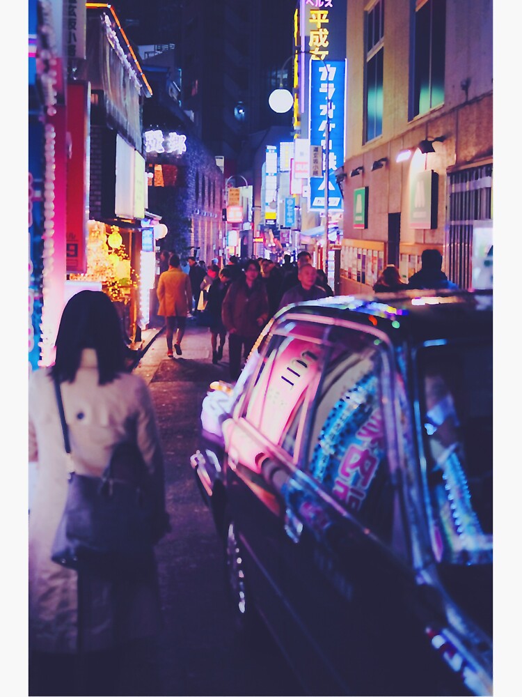 "Best Selling - Japanese Cyberpunk Shibuya Street Art" Sticker for Sale ...