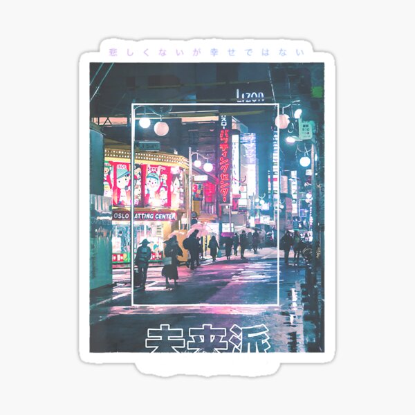 "Japanese Cyberpunk Tokyo Streetwear " Sticker for Sale by ElephaTees ...