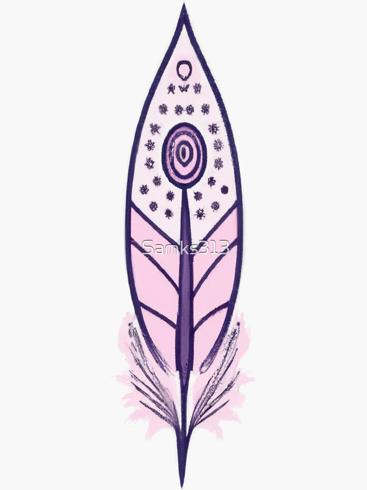 "boho quill" Sticker for Sale by Samks313 | Redbubble