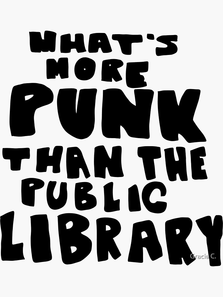"Public Library" Sticker for Sale by 104a820j | Redbubble