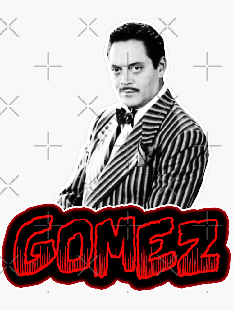 "Gomez Addams Name Design Digital Art" Sticker for Sale by Gogmagosh ...