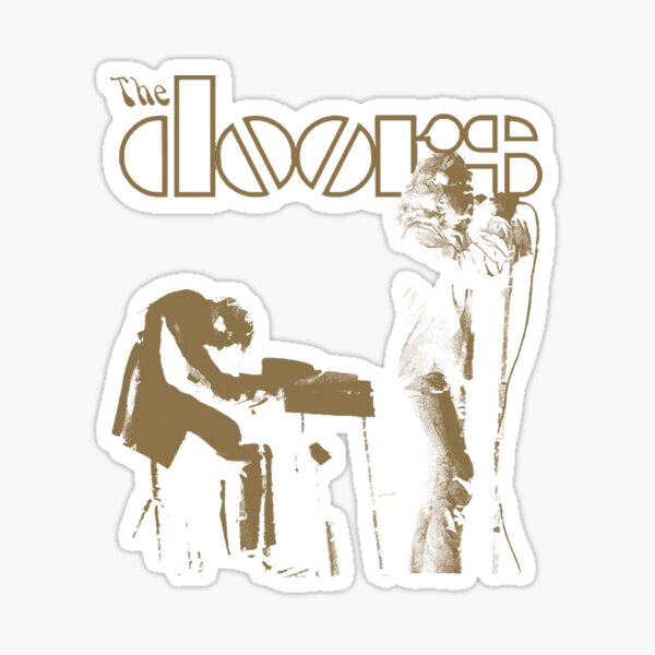 "Music Retro The Doors Funny Graphic Gift" Sticker for Sale by ...