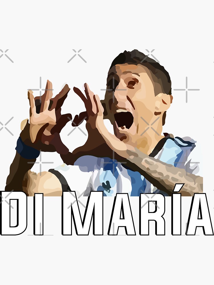 "Ángel Di María-Argentina football player" Sticker for Sale by BEST ...