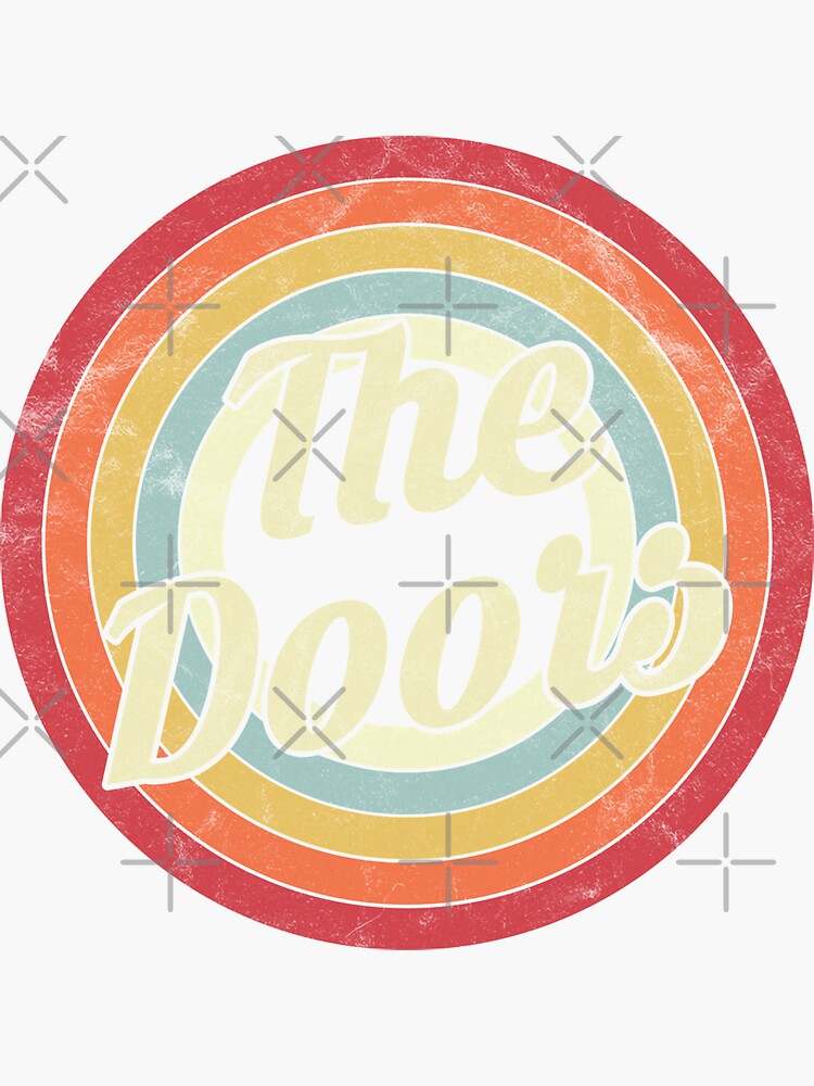 "Retro The Doors Cool Graphic Gift" Sticker for Sale by Rosadostellaliv ...