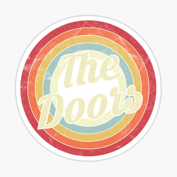 "Retro The Doors Cool Graphic Gift" Sticker for Sale by Rosadostellaliv ...