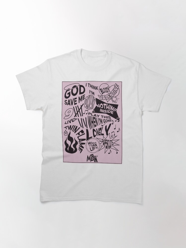 "Machine Gun Kelly Poster (Tracklist) - MGK" Classic T-Shirt for Sale ...