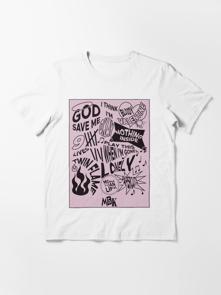 "Machine Gun Kelly Poster (Tracklist) - MGK" Essential T-Shirt for Sale ...