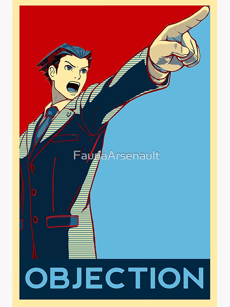"objection" Sticker for Sale by FaunaArsenault | Redbubble