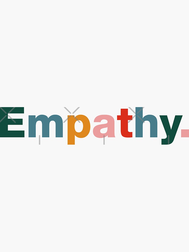"Empathy." Sticker for Sale by CityNoir | Redbubble