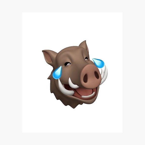 "Boar joy Head sticker" Photographic Print for Sale by MCADAT ⭐⭐⭐⭐⭐ ...
