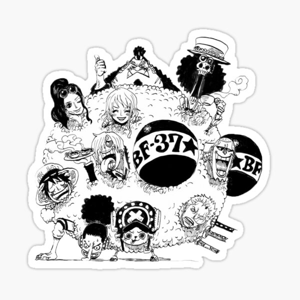 "One Piece Straw Hat Pirates" Sticker for Sale by animeshopcenter ...