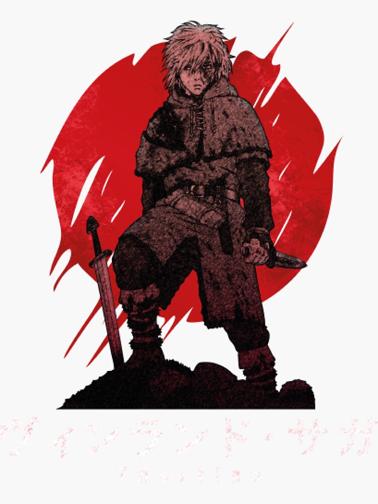 "Thorfinn" Sticker for Sale by HalliZUKU | Redbubble