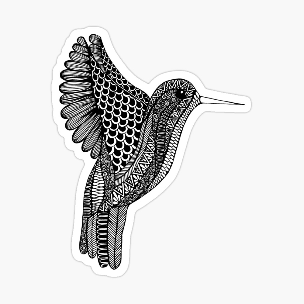 Zentangle Hummingbird