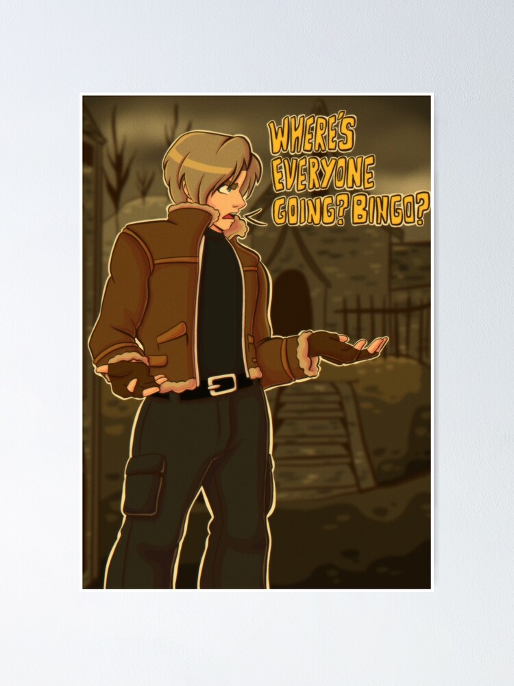 "Where's Everyone Going? Bingo?" Poster for Sale by sky-Zelda-girl ...