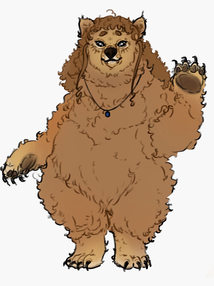 "bear fursona" Sticker for Sale by zestako | Redbubble