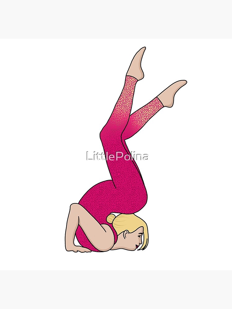 "Pink Contortionist" Poster for Sale by LittlePolina | Redbubble