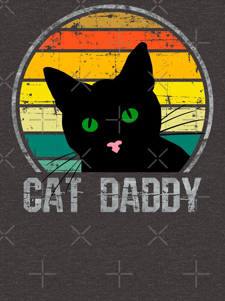"Cat Daddy Vintage 80’s Retro Style Sunset Cat Dad" T-shirt for Sale by ...