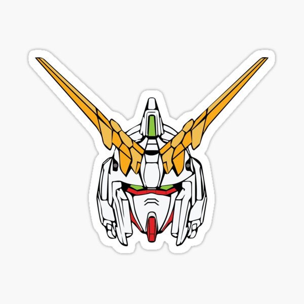 "RX-0 Unicorn Gundam" Sticker for Sale by Tucreate | Redbubble