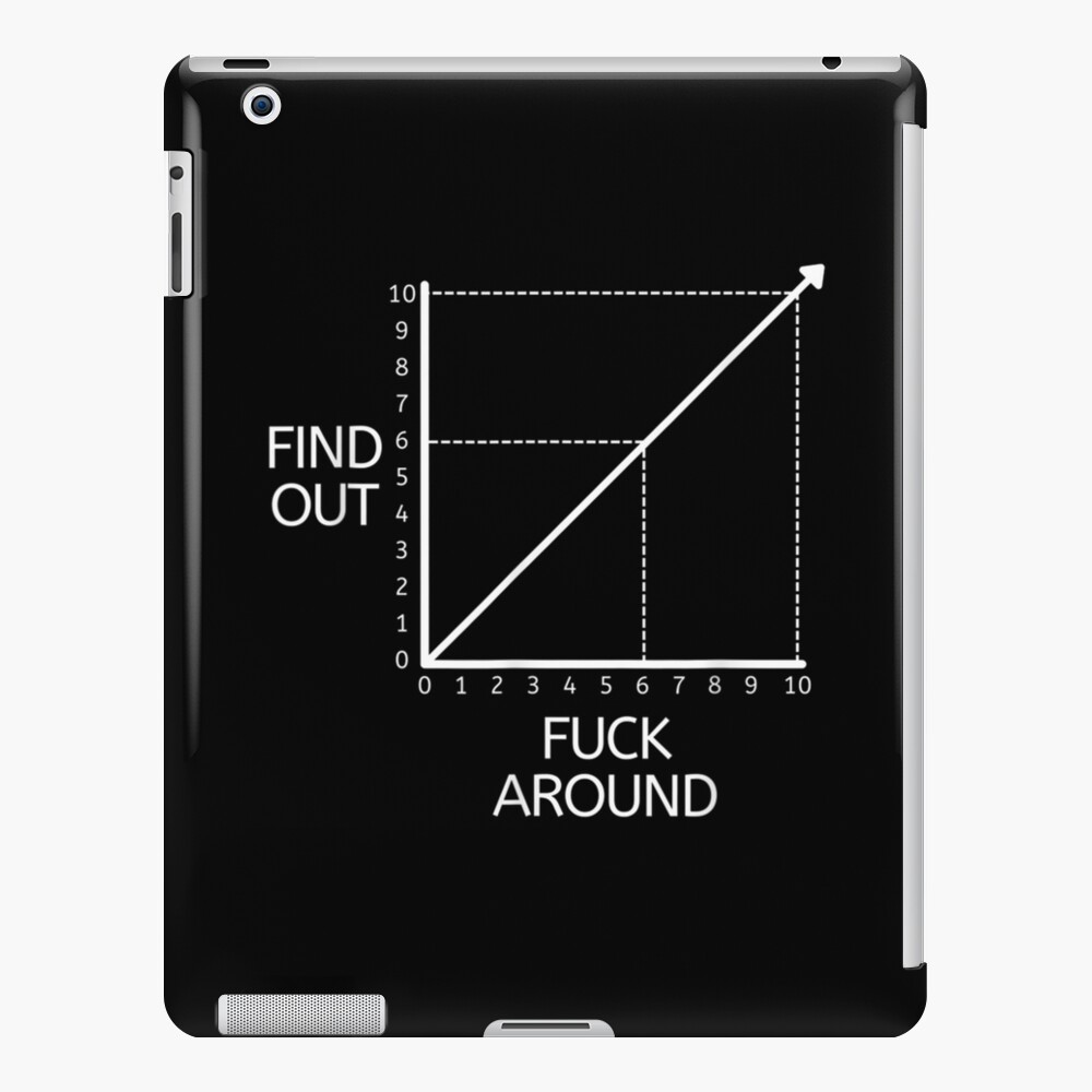 Funny Fuck Around And Find Out Diagram Chart Meme Graph Ipad Case And Skin For Sale By
