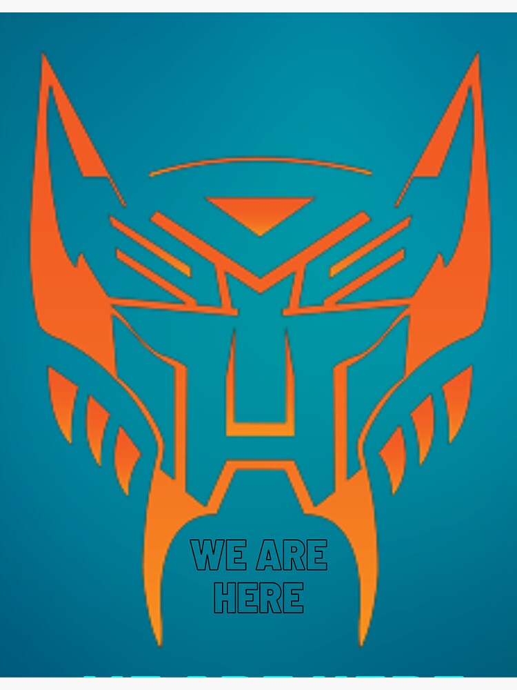 "we are here" Sticker for Sale by chak87 | Redbubble