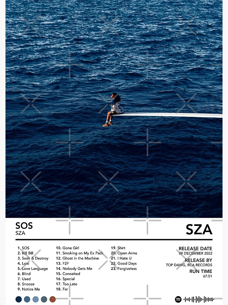 SZA - SOS | SZA | SZA Album Premium Matte Vertical Poster