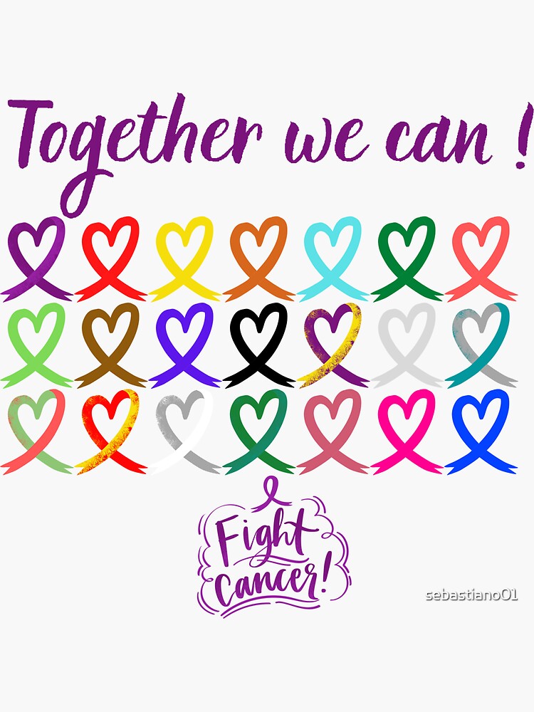 " Together we can win this battle " Sticker for Sale by sebastiano01 ...