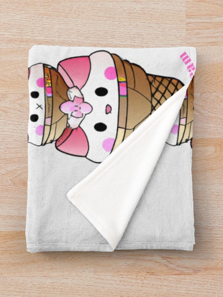 Hello Summer Three Layer Kitty Strawberry Vanilla Ice Cream Throw ...