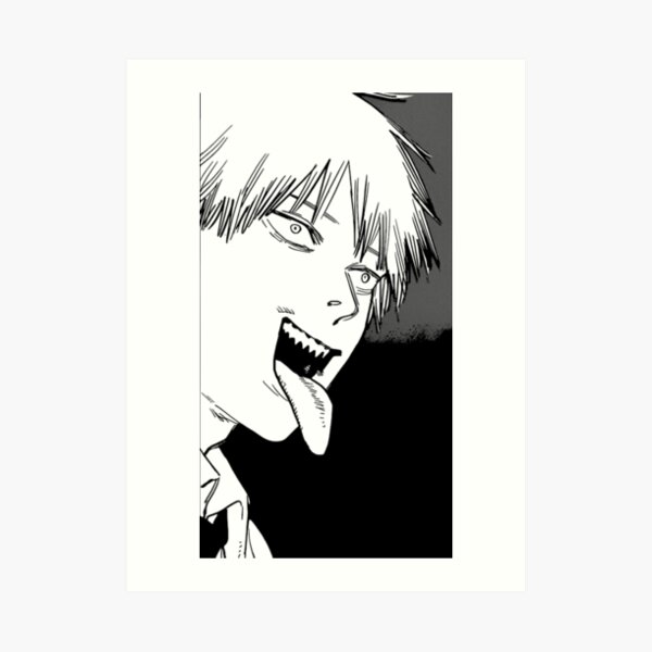 "Chainsaw Man Denji Manga Panel Design" Art Print for Sale by SoraHalo ...