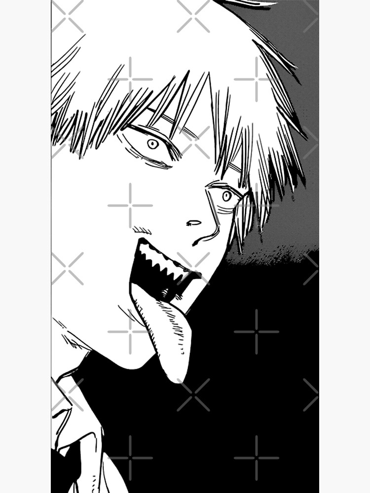 "Chainsaw Man Denji Manga Panel Design" Sticker for Sale by SoraHalo ...