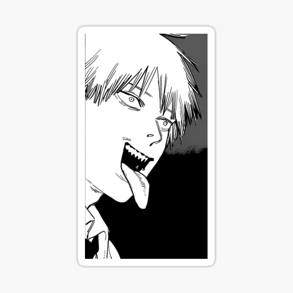 "Chainsaw Man Denji Manga Panel Design" Sticker for Sale by SoraHalo ...
