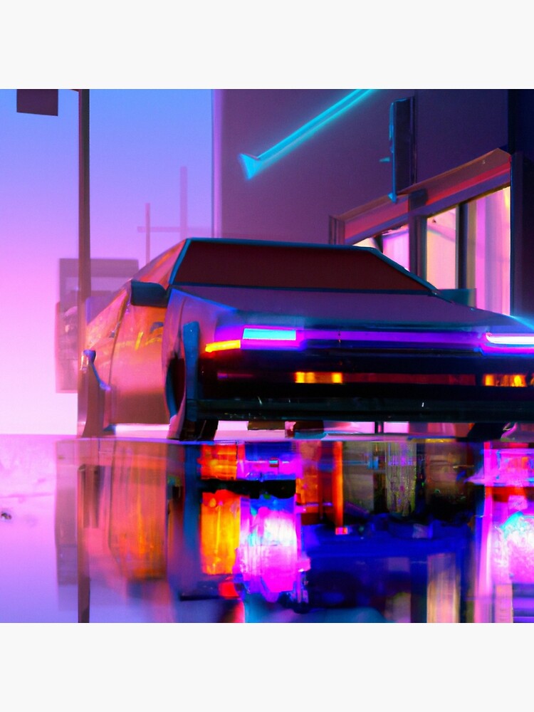 "Neon Shadow: The Cyberpunk Cruiser" Poster for Sale by AIGeneratedShop ...
