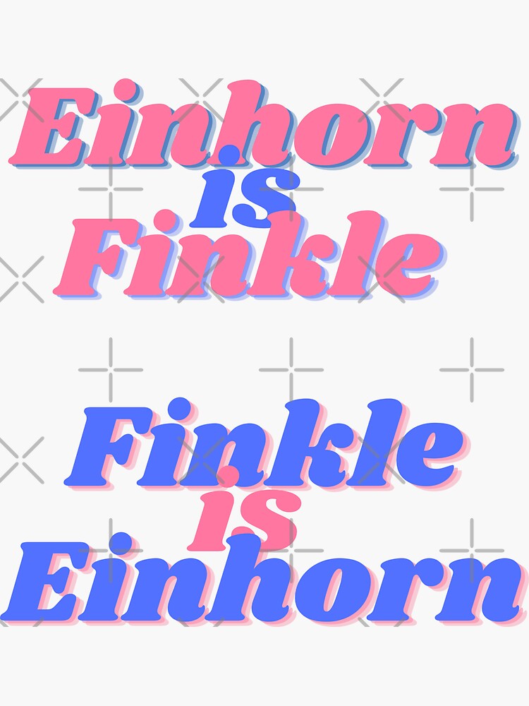 "Einhorn is Finkle v2" Sticker for Sale by opacimeter | Redbubble