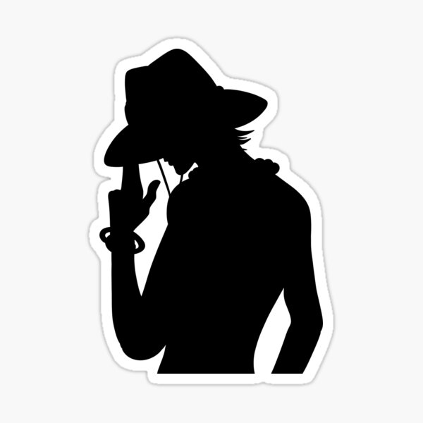 "Fire-Fist Ace Silhouette " Sticker for Sale by LunarDesigns14 | Redbubble