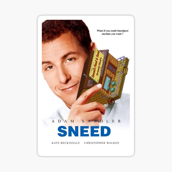 "Adam Sandler: Sneed" Sticker for Sale by ThreeHands | Redbubble