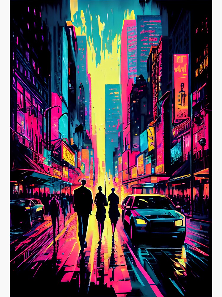 "City Life " Sticker for Sale by AiBroughtToLife | Redbubble