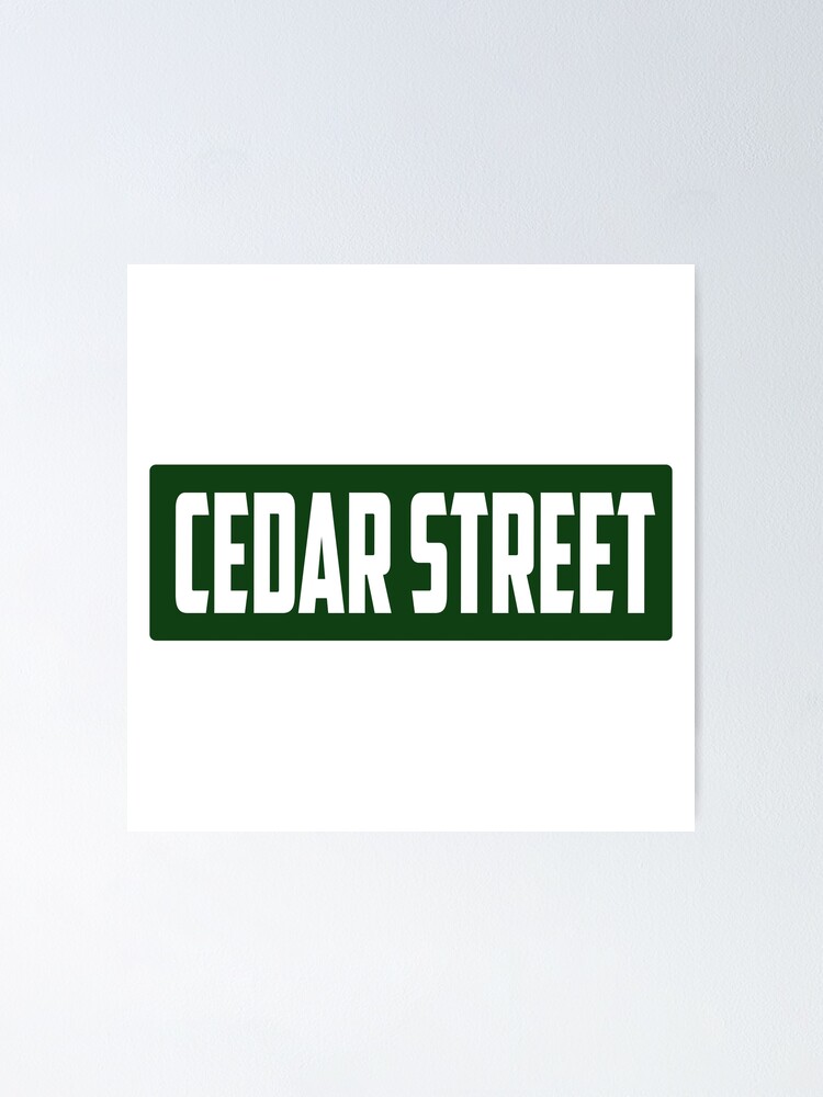 "Cedar Street" Poster for Sale by brasevko | Redbubble