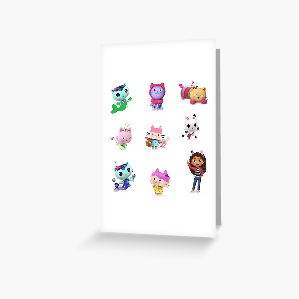 "Kids Gabby's Dollhouse Mega Pack - Cats" Greeting Card for Sale by ...