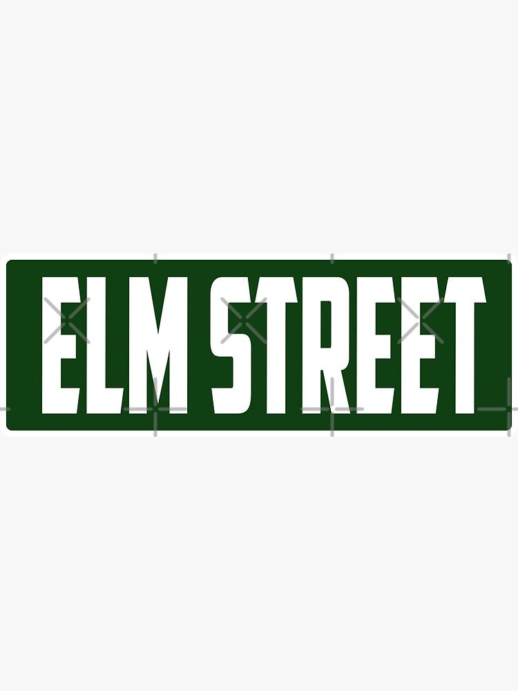 "Elm Street" Sticker for Sale by brasevko | Redbubble