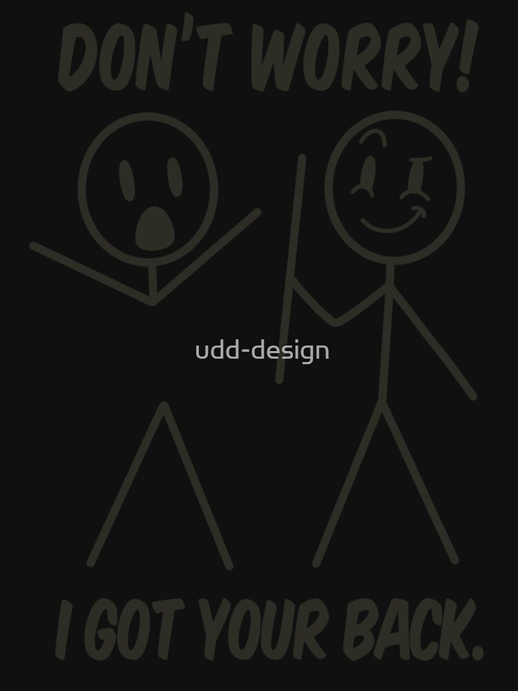 "Stick figure power With this motif you always have support. Funny gift ...