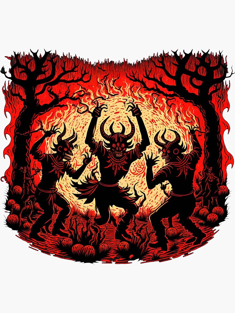"Fire Dance" Sticker for Sale by eeyrsja | Redbubble