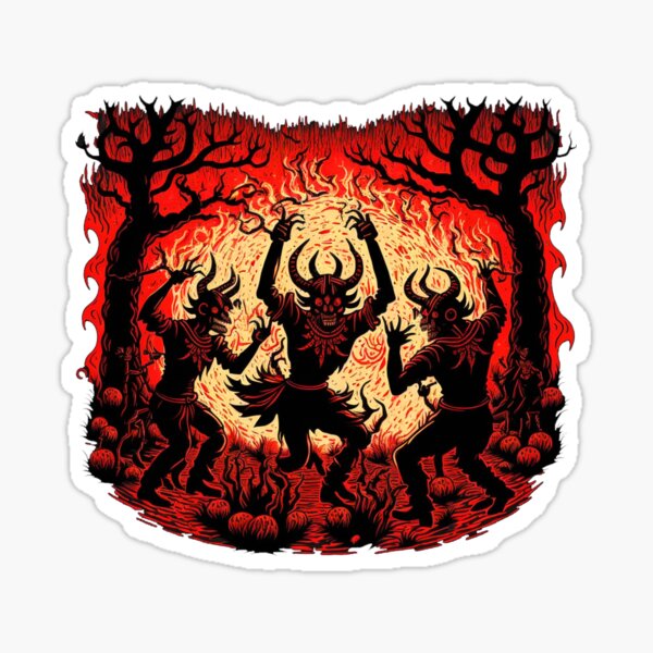"Fire Dance" Sticker for Sale by eeyrsja | Redbubble