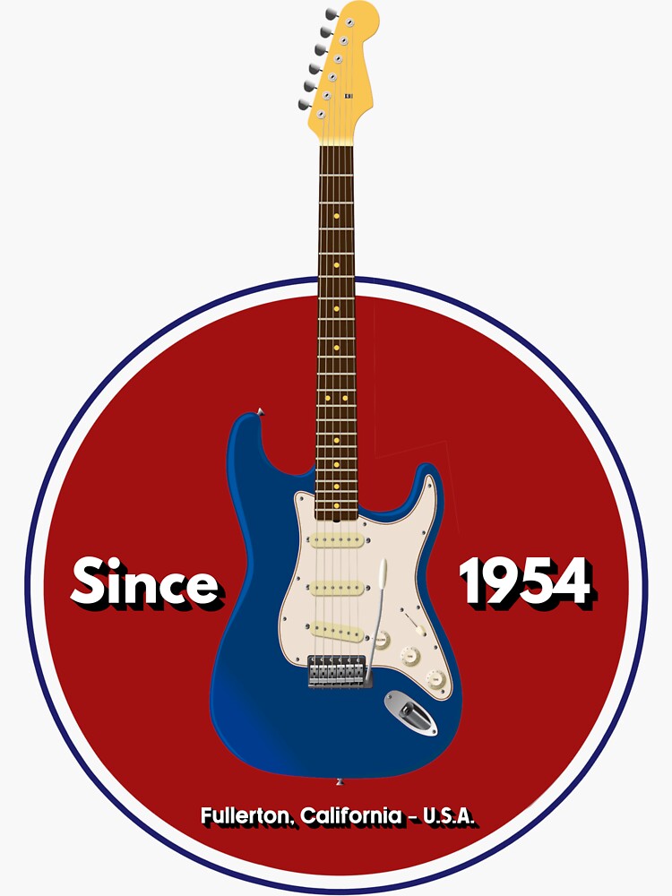 "Strat - An Icon of America" Sticker for Sale by patrio | Redbubble