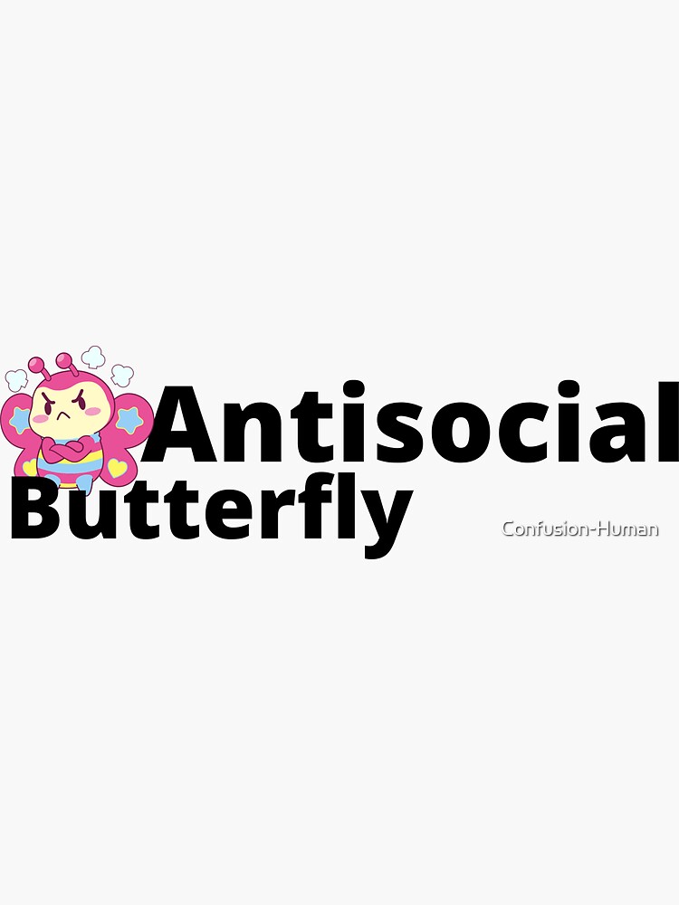 "Pink antisocial butterfly. | relatable introvert problems | relatable ...