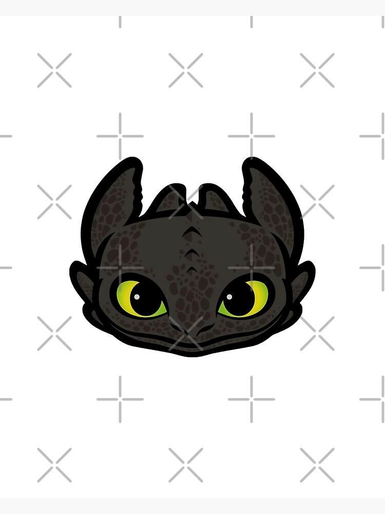 "How to Train Your Dragon | The Head of Toothless" Art Print for Sale ...