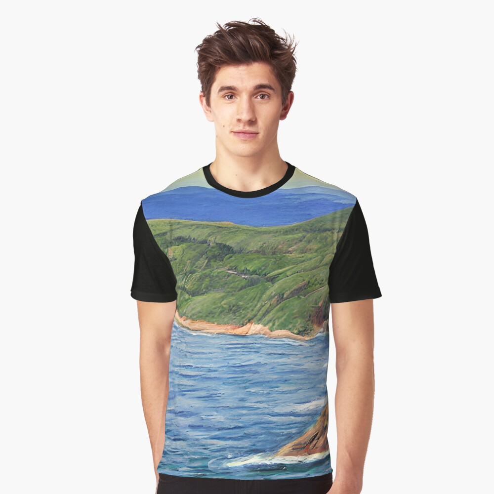 "Cabot Trail Cape Breton Nova Scotia Digital Painting" Art Print for ...