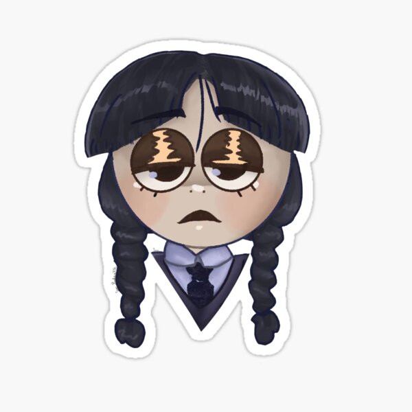 "Wednesday Addams Netflix" Sticker for Sale by SunniParadise | Redbubble