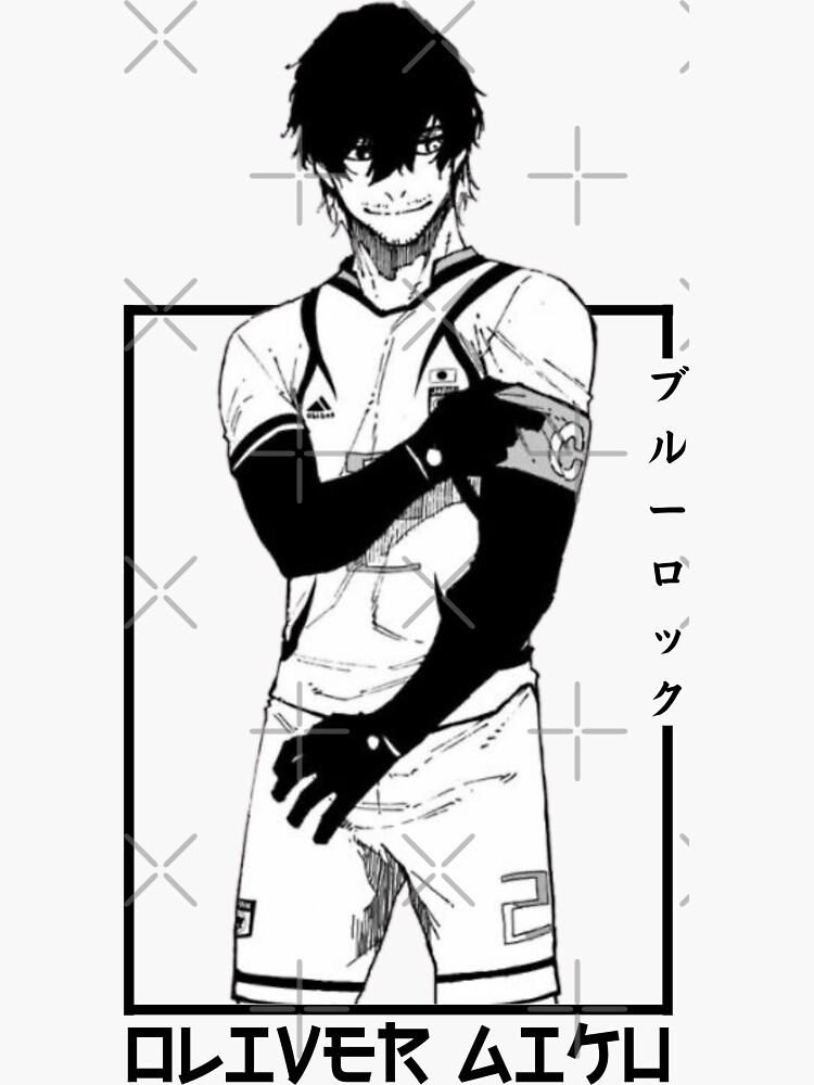 "Oliver Aiku - Blue Lock In Japanese" Sticker for Sale by yoku-mieru ...