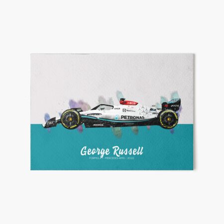 "George Russell F1 2022 Mercedes Car Art" Art Board Print for Sale by ...