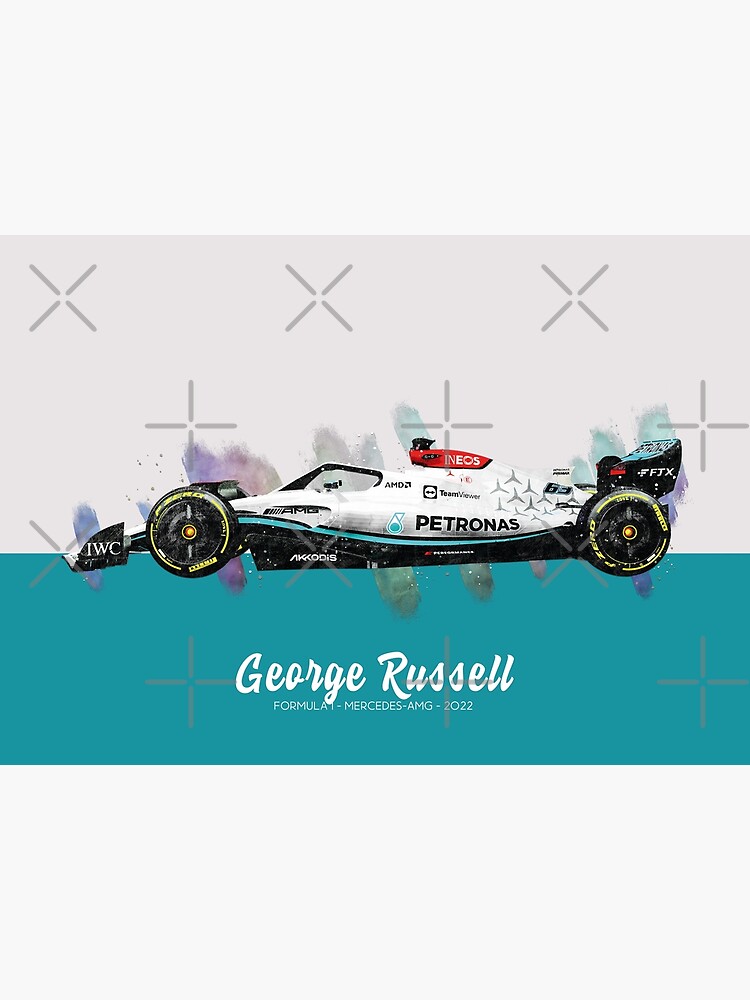 "George Russell F1 2022 Mercedes Car Art" Poster for Sale by d25bev ...
