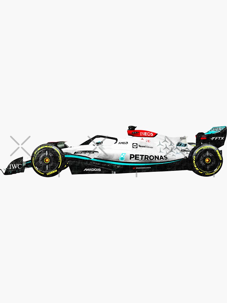 "George Russell F1 2022 Mercedes Car Art" Sticker for Sale by d25bev ...